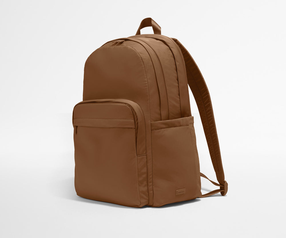 Amaro Brown Large Lightweight Backpack for Travel | Away