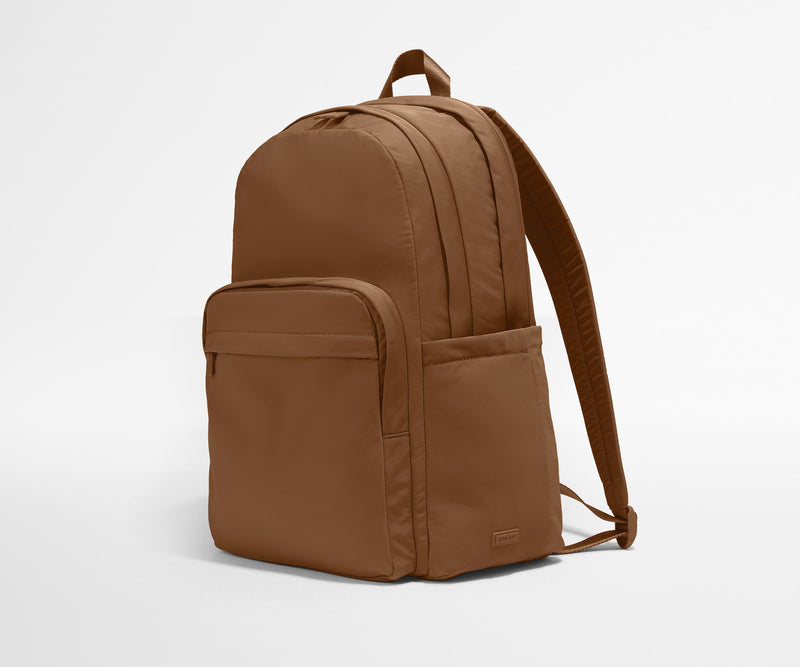 Amaro Brown Large Lightweight Backpack for Travel | Away