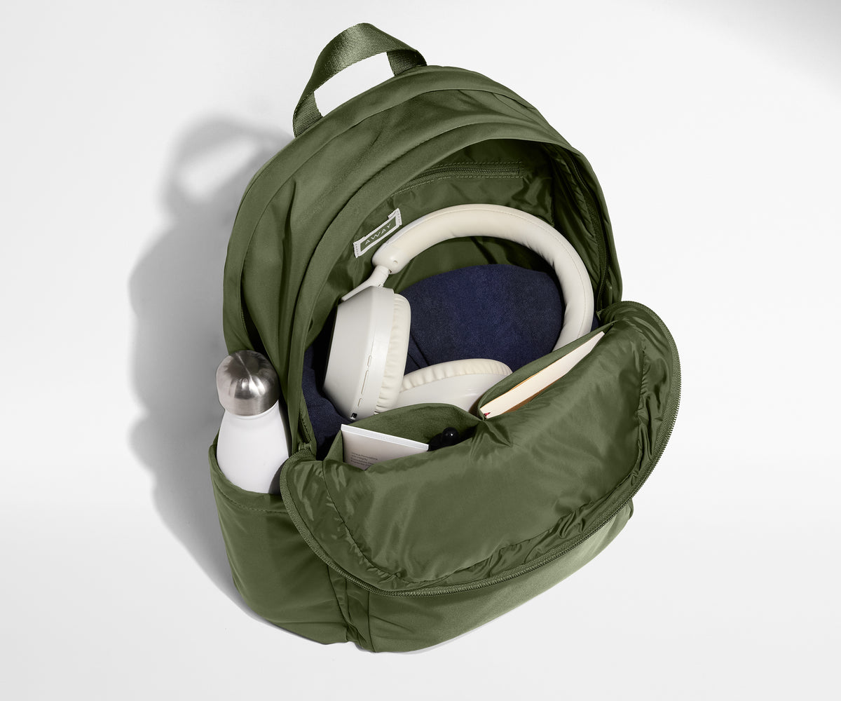 Olive Green Large Lightweight Backpack for Travel | Away