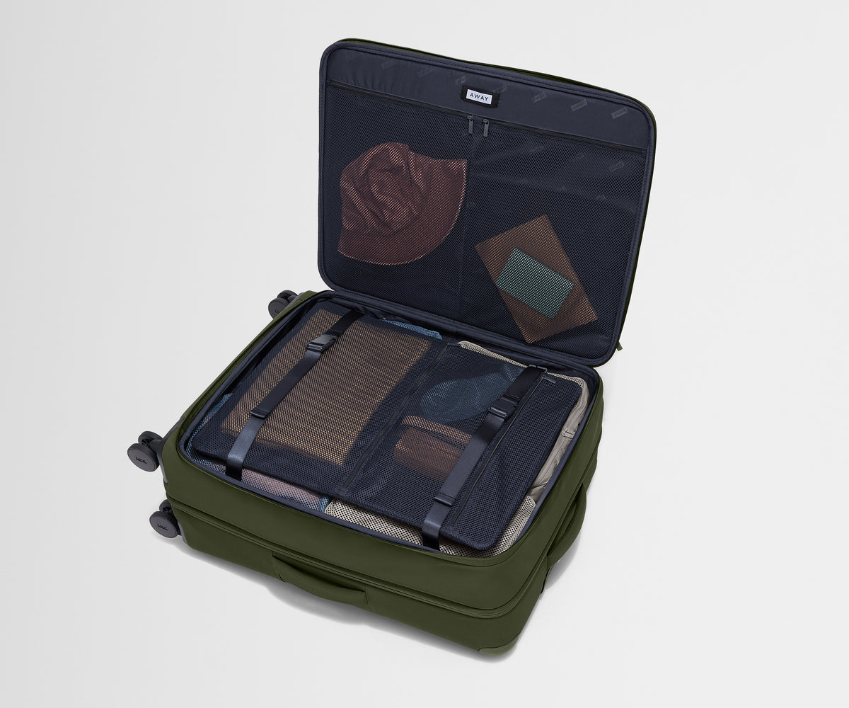 Olive Green Large Soft Shell Suitcase: Checked Luggage | Away