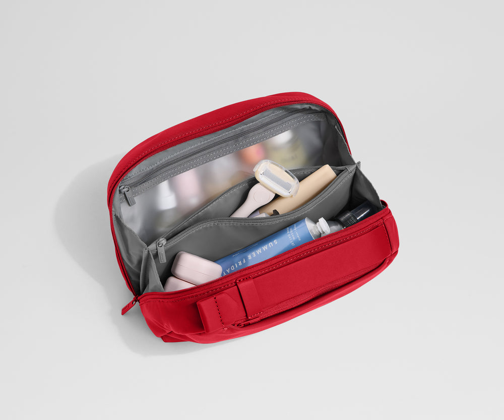Large Toiletry Bag in Cherry Red | Away: Built for modern travel
