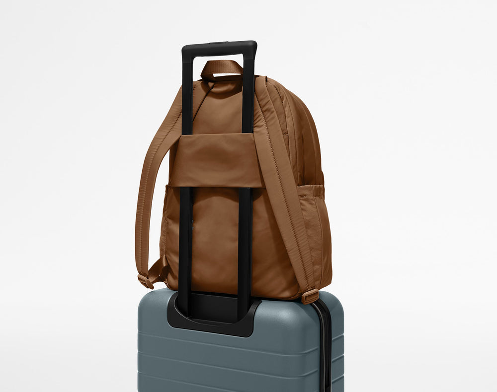 Amaro Brown Large Lightweight Backpack for Travel | Away