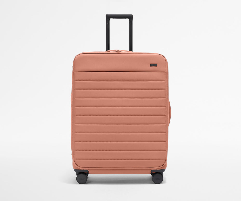 Clay Pink Large Soft Shell Suitcase: Checked Luggage | Away